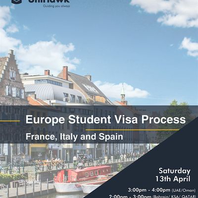 Europe Student Visa Process - France, Italy and Spain, April 13 2024 ...