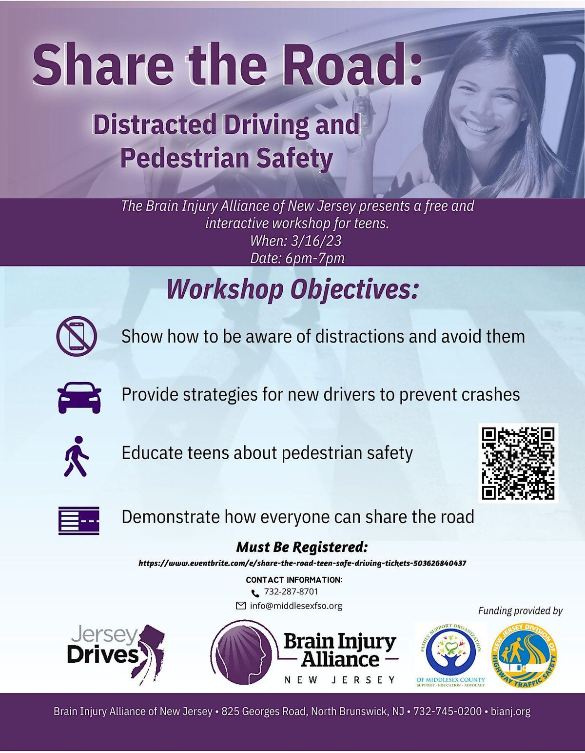 Share the Road: Teen Safe Driving, March 16 2023 | Online Event ...