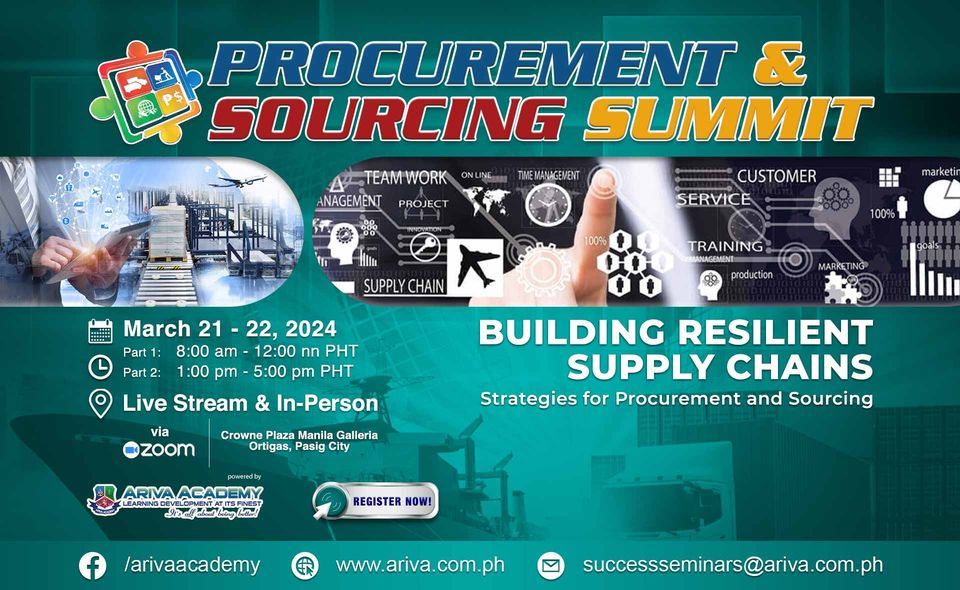 Procurement & Sourcing Summit 2024, Crowne Plaza Manila Galleria ...