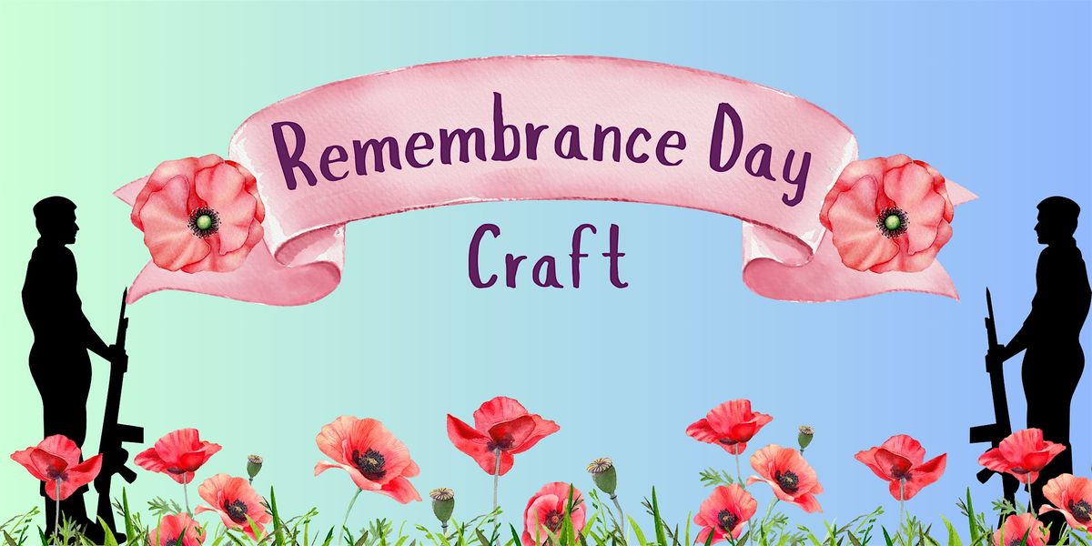 Armistice Day Craft at Hale End Library, Hale End Library, London, 8 ...
