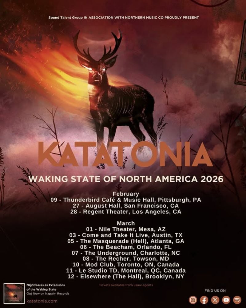 Katatonia at The Masquerade - Hell, The Masquerade - Hell, Atlanta, 5 ...