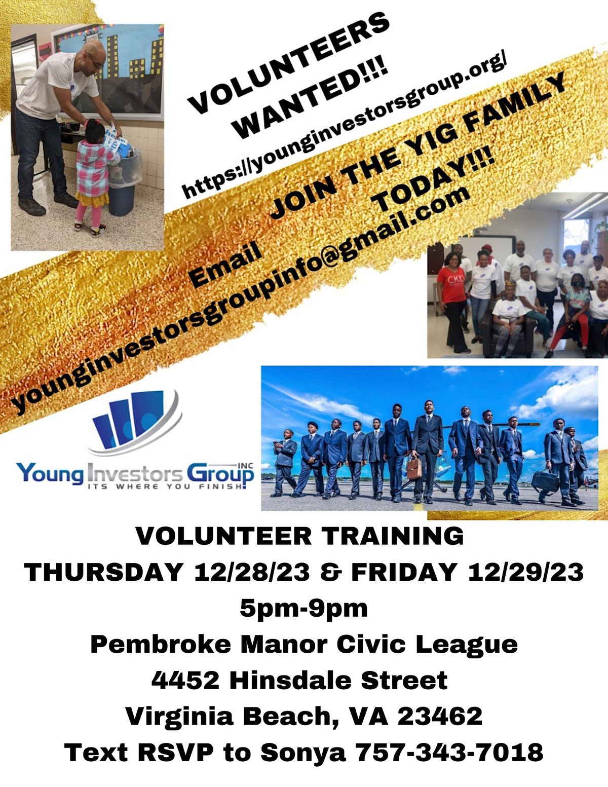 YIG Volunteer Training, Pembroke Manor Civic League, Virginia Beach, 28 ...