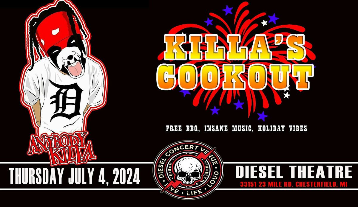ABK’s Killa Cookout, Diesel Concert Lounge, Chesterfield, 4 July 2024 | AllEvents