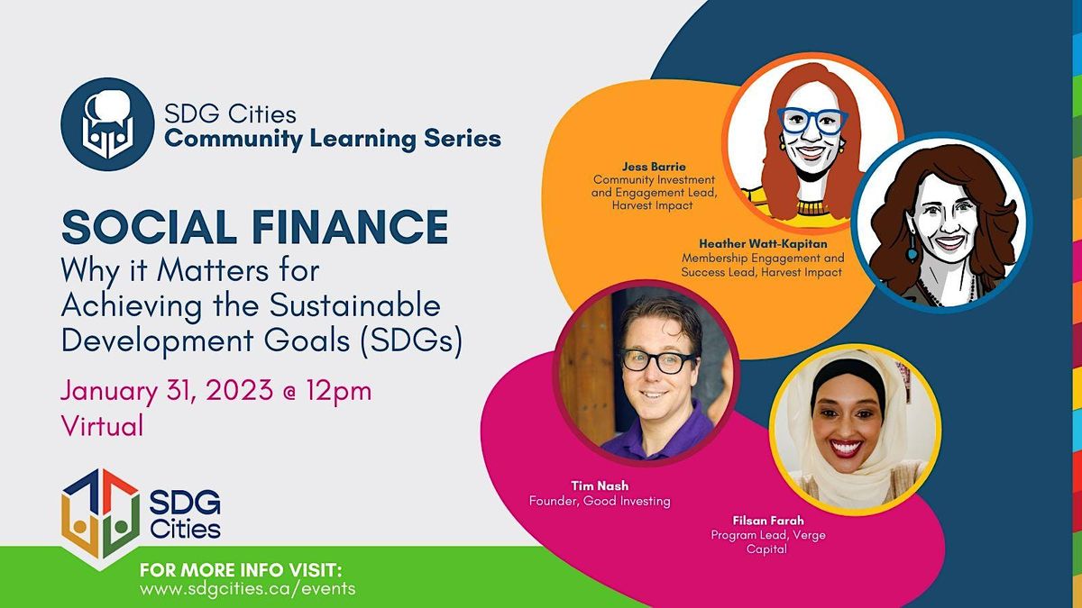 Social Finance: Why it matters for achieving the SDGs, January 31 2023 ...