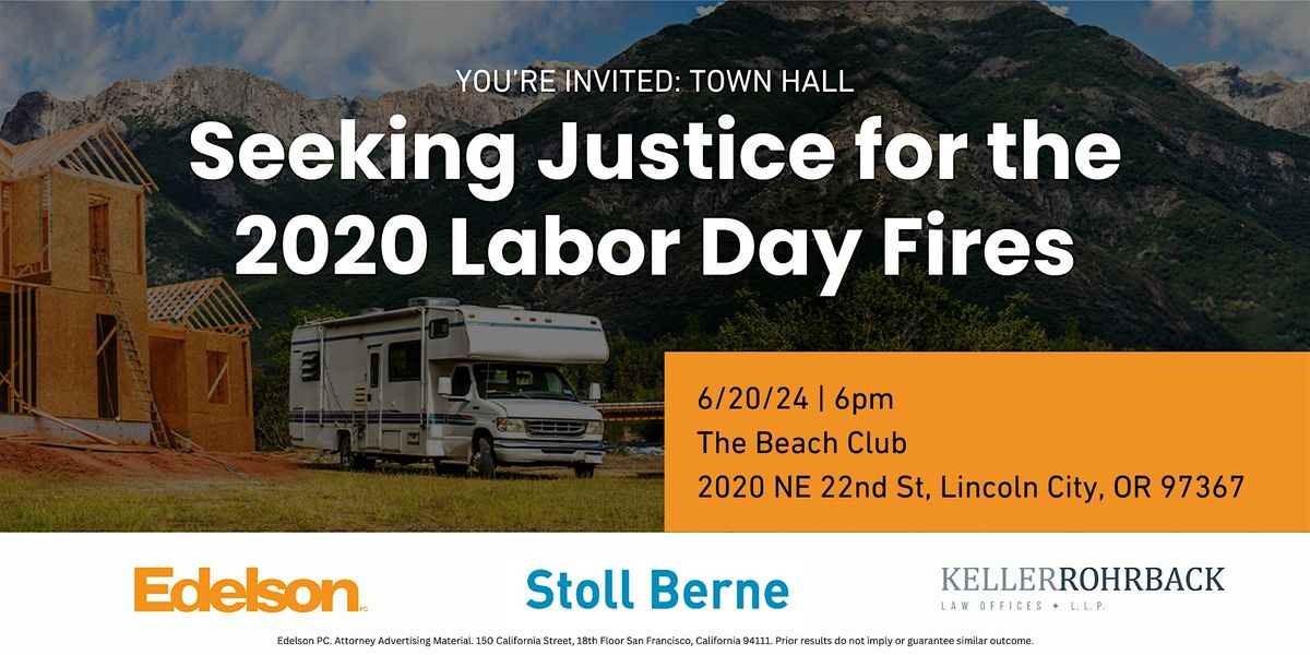 Town Hall: Seeking Justice for the 2020 Labor Day Fires, 2020 NE 22nd ...