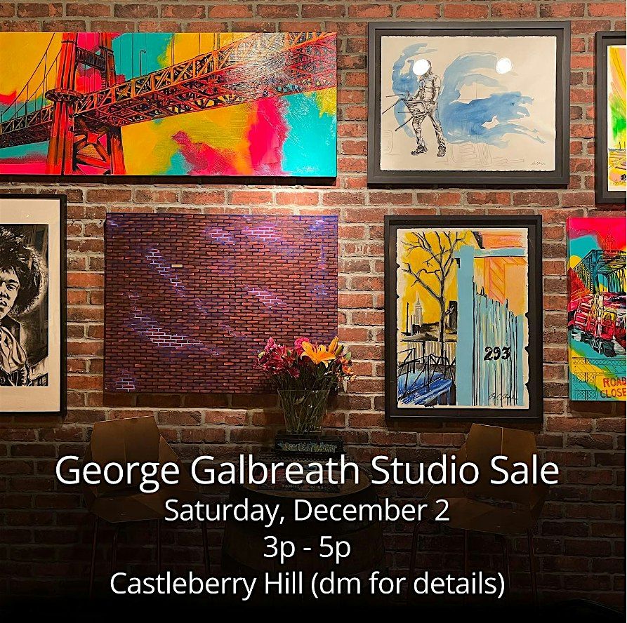 George Galbreath Studio Sale, Castleberry Hill, Atlanta, 10 December ...