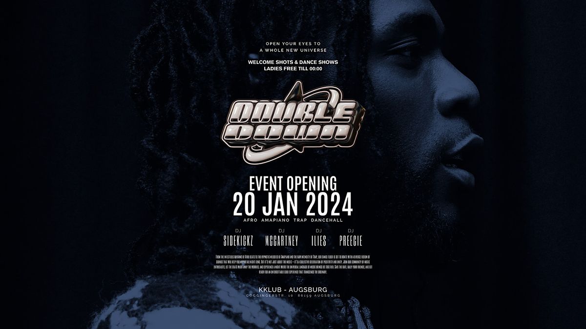 DoubleDown Event Opening 20.01 - KKLUB, KKLUB, Augsburg, 20 January to ...