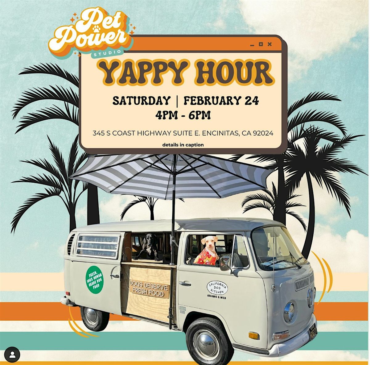 Yappy Hour with vintage VW Van dog photos and FREE fresh food!, Pet ...