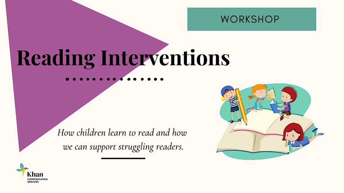 Reading Interventions, January 12 to January 26 | Online Event | AllEvents