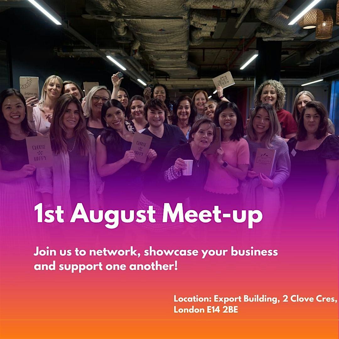 Monthly networking meet-up, Export Building, London, 1 August 2024 ...