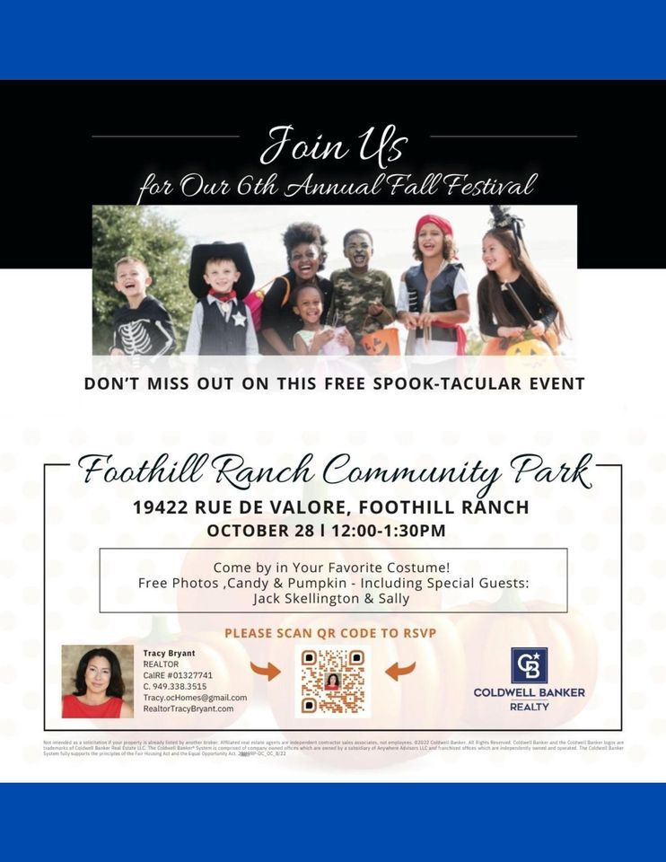 Tracys 6th Annual Fall Festival, Foothill Ranch Community Park, Lake ...