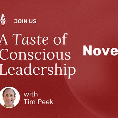 Taste of Conscious Leadership with Tim Peek / November 13th, 2024 ...