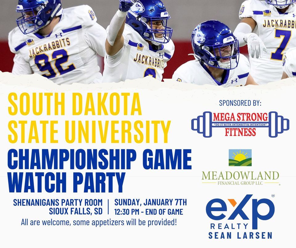 SDSU CHAMPIONSHIP GAME WATCH PARTY, Shenanigans Pub, Sioux Falls ...