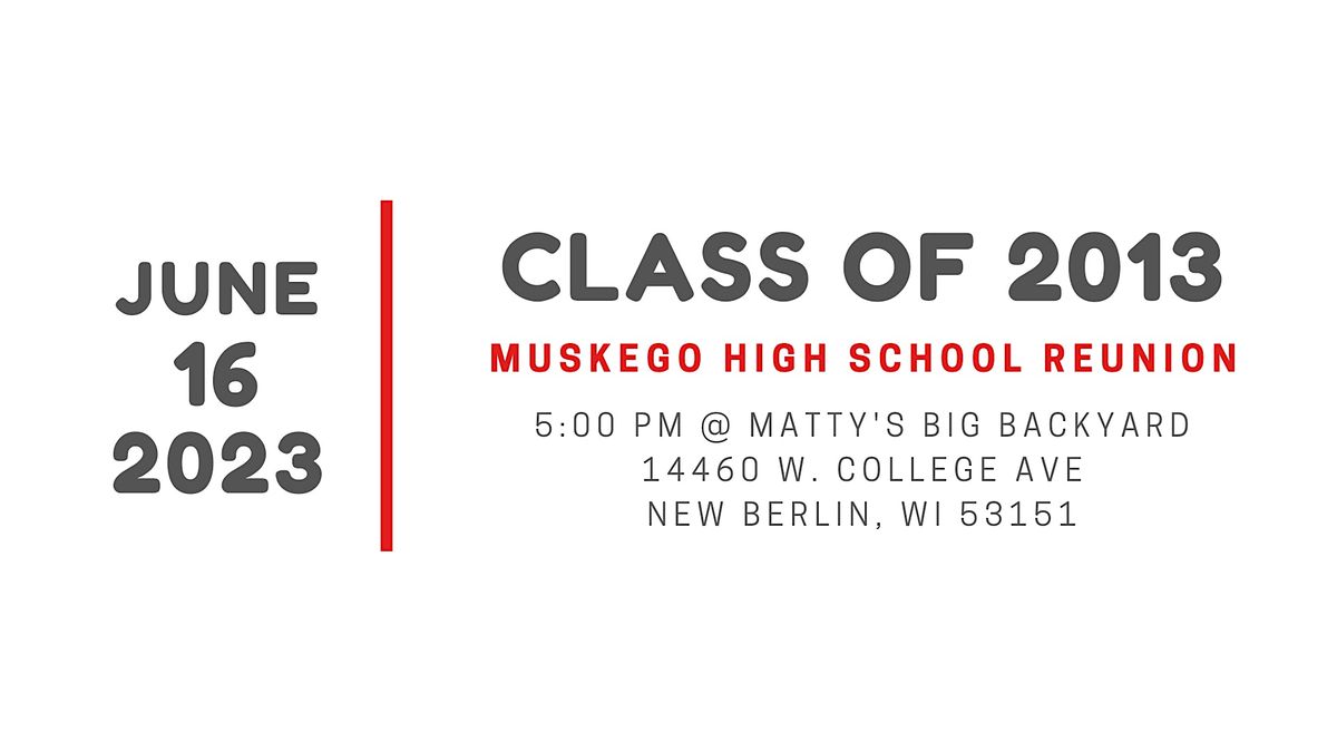 Muskego High School, Class of 2013- 10 year Reunion, Matty's Bar ...