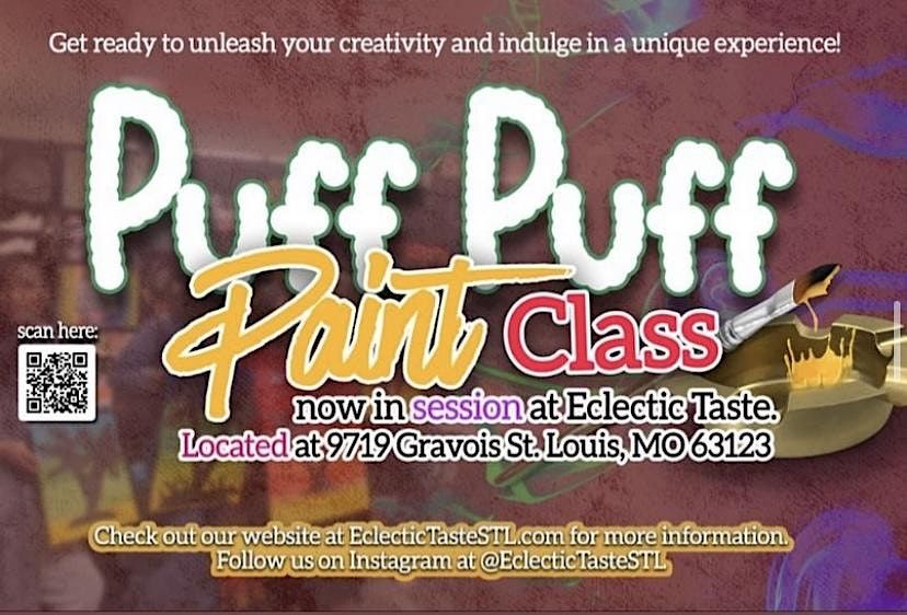 Puff Puff Paint Class, Eclectic Taste, Affton, 13 May 2023 | AllEvents.in