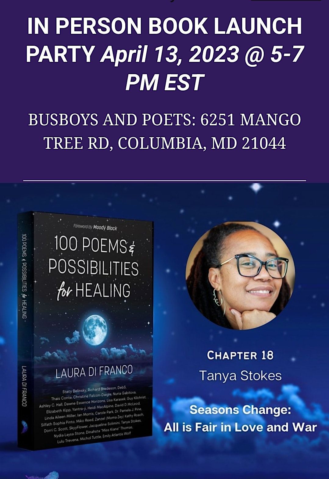Compassionate Designs: Author Tanya Stokes, Busboys and Poets ...