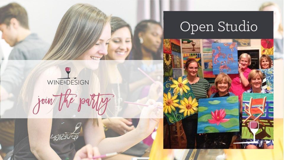 Paint + Sip - $32 Open Studio, Wine and Design, Skippers Corner, 5 ...