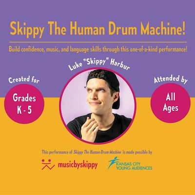 Skippy The Human Drum Machine: musicbyskippys show for kids!, Kansas ...