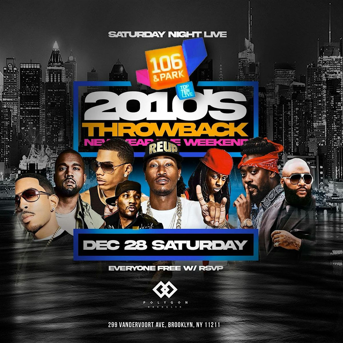 2010s Throwback Party New Years Eve Weekend @ Polygon, Polygon Brooklyn ...