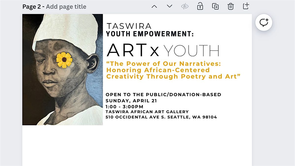 ART x YOUTH: "The Power of Our Narratives" Youth Creative Workshop ...