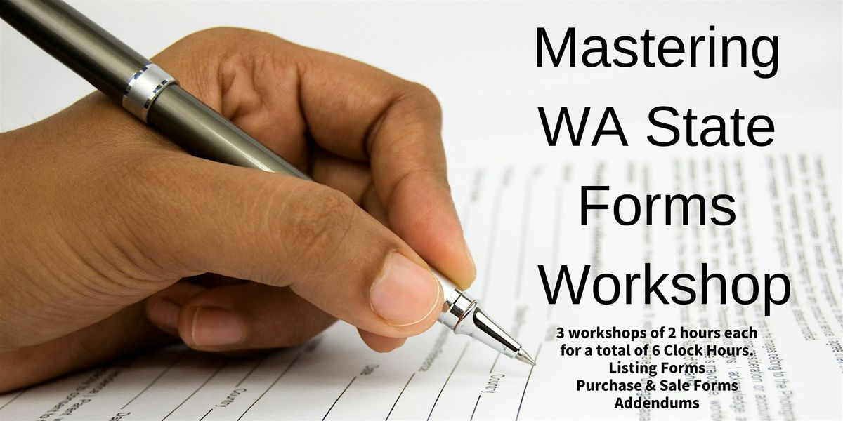 Mastering Forms WA State Real Estate Forms P&S forms, BHHS Bellevue, 10 ...