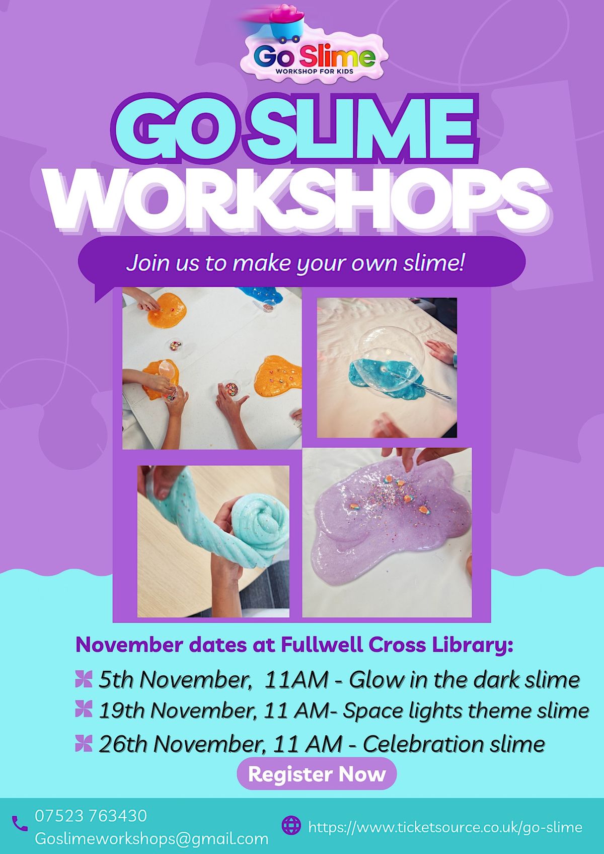 Slime Workshop With Go Slime, Fullwell Cross Library, Ilford, 5 ...