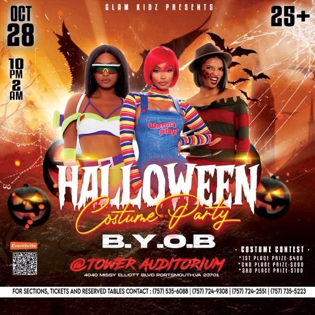 Halloween (Costume Party) B.Y.O.B, Victory Events at Tower Auditorium ...