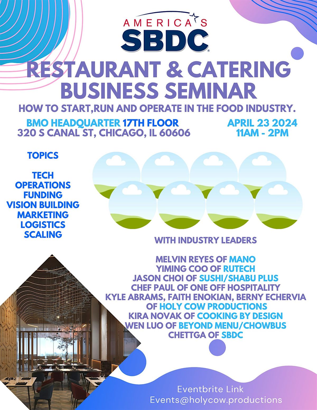 SBDC Restaurants Business Seminar, BMO Financial Corporation, Chicago ...