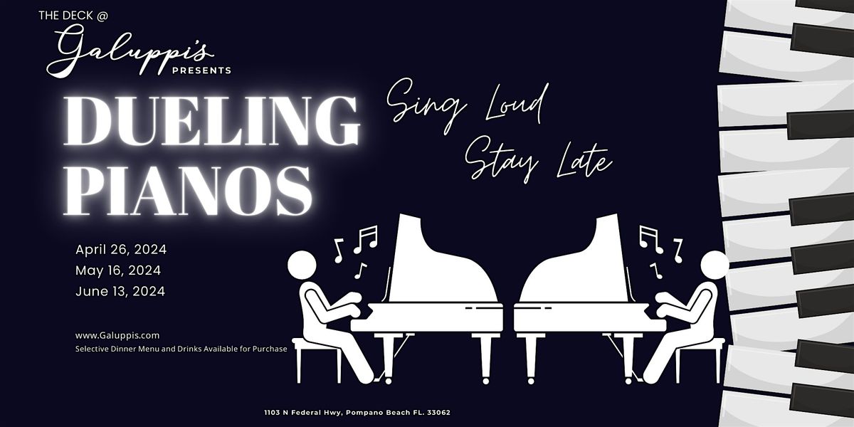 Dueling Pianos Show, 1103 North Federal Highway, Pompano Beach, FL, USA, 26 April 2024 ...