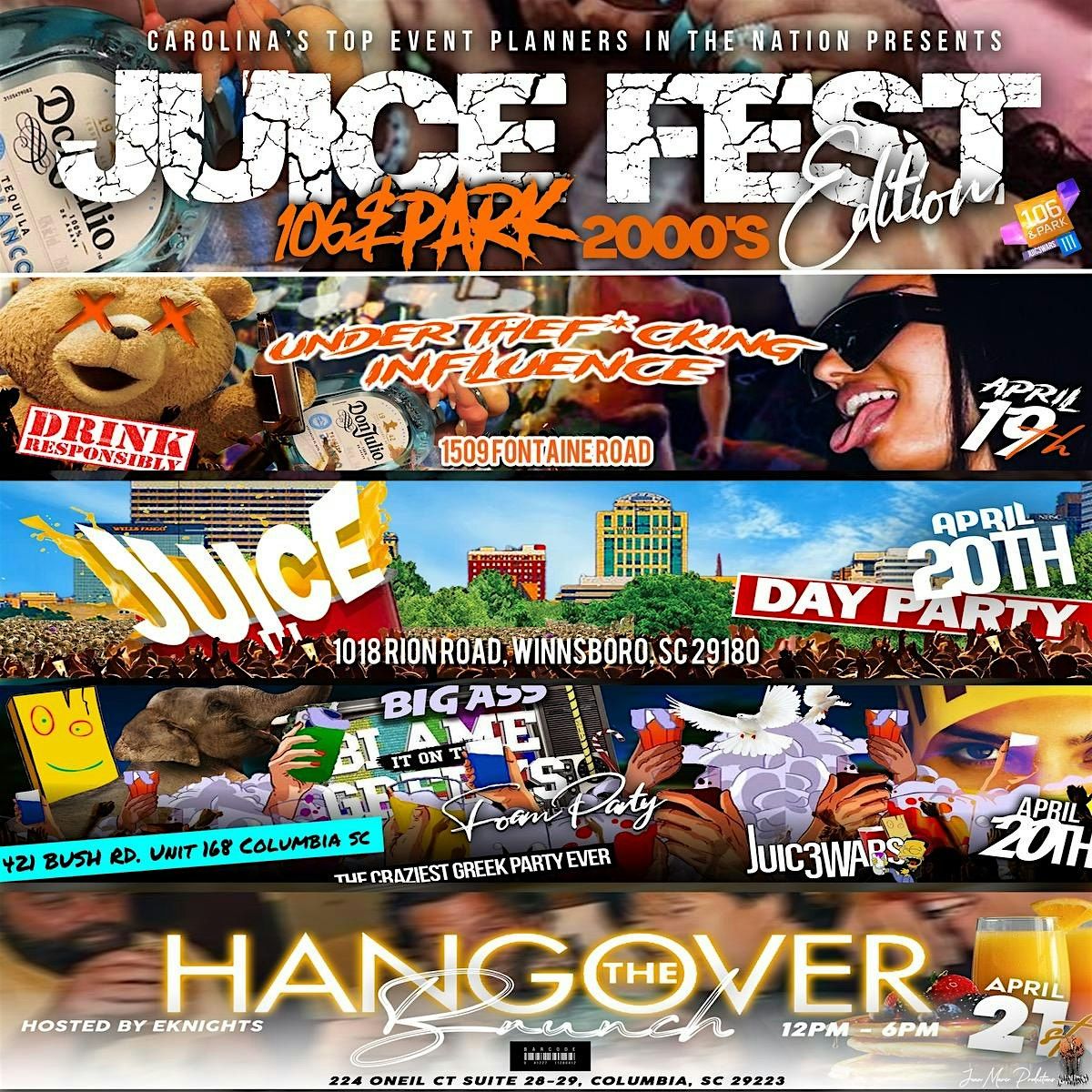 Juice Wars Darty 3, Columbia, 20 April 2024 | AllEvents