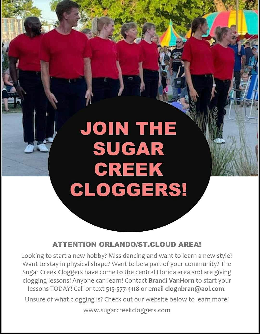 Clogging Classes (Sundays, Weekly), St. Cloud, 16 June to 25 August ...