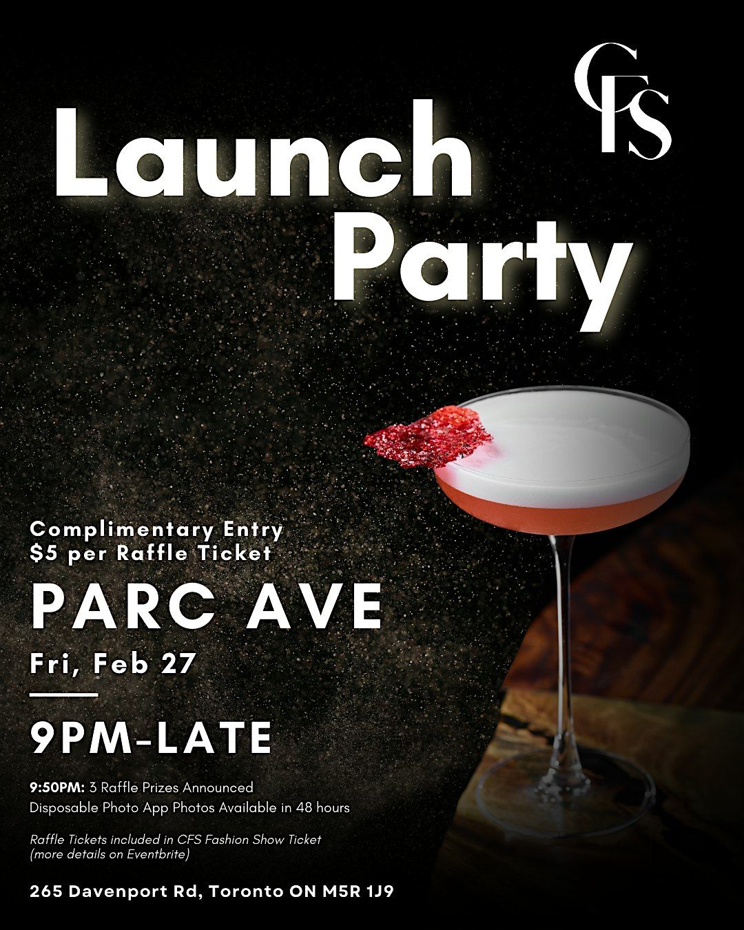 CFS 2026 Launch Party at PARC AVE, Parc Ave, Toronto, 27 February 2026 ...