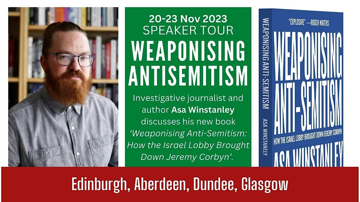 Asa Winstanley speaker event - Glasgow, The Renfield Centre, Glasgow ...