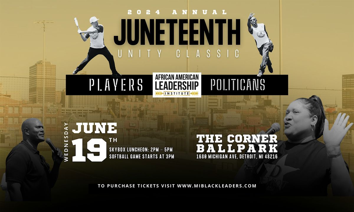 2024 Juneteenth Unity Classic, The Corner Ballpark - Detroit PAL HQ, 19 ...