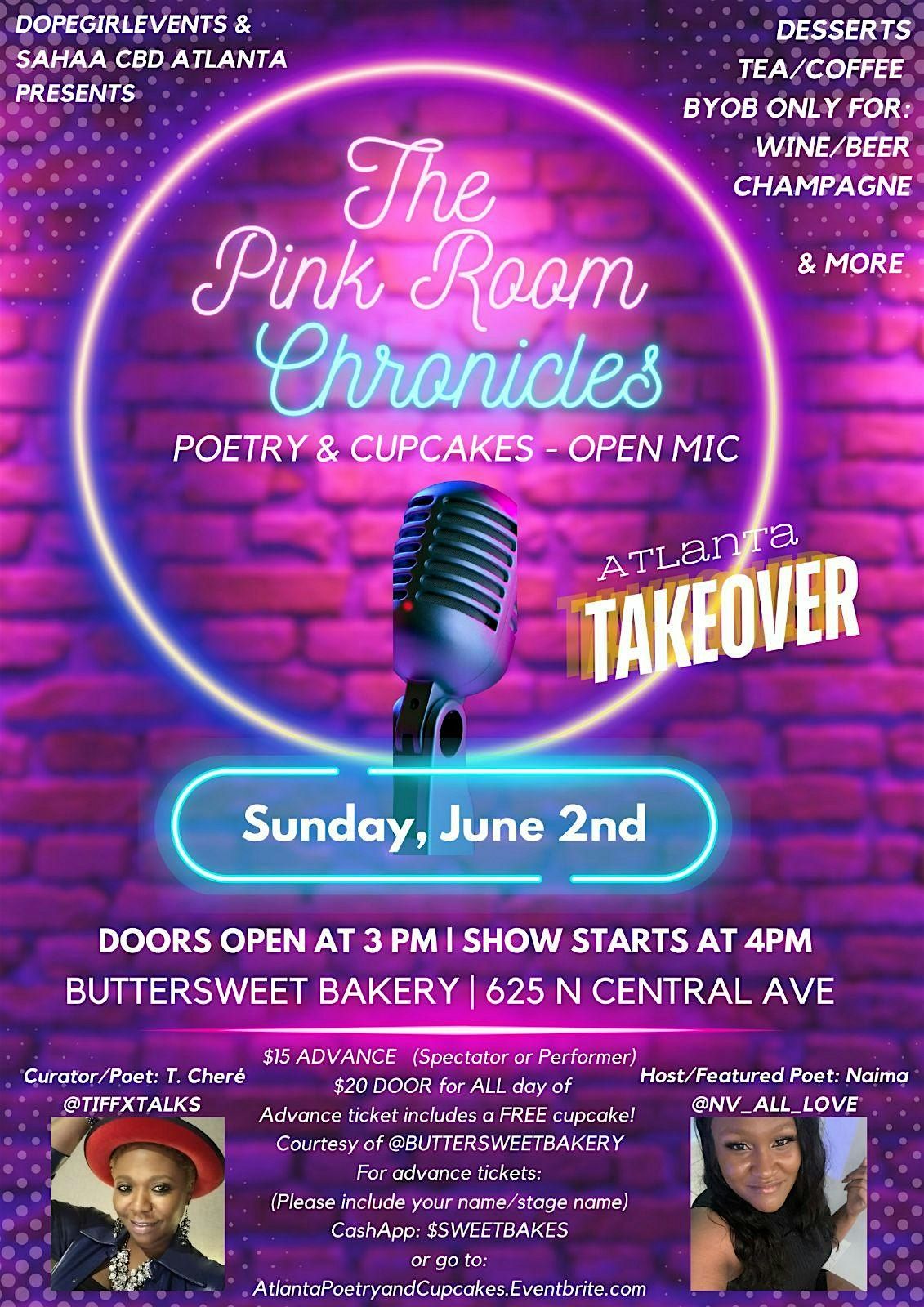 Atlanta Poetry and Cupcakes, 625 N Central Ave, Hapeville, 2 June 2024 ...
