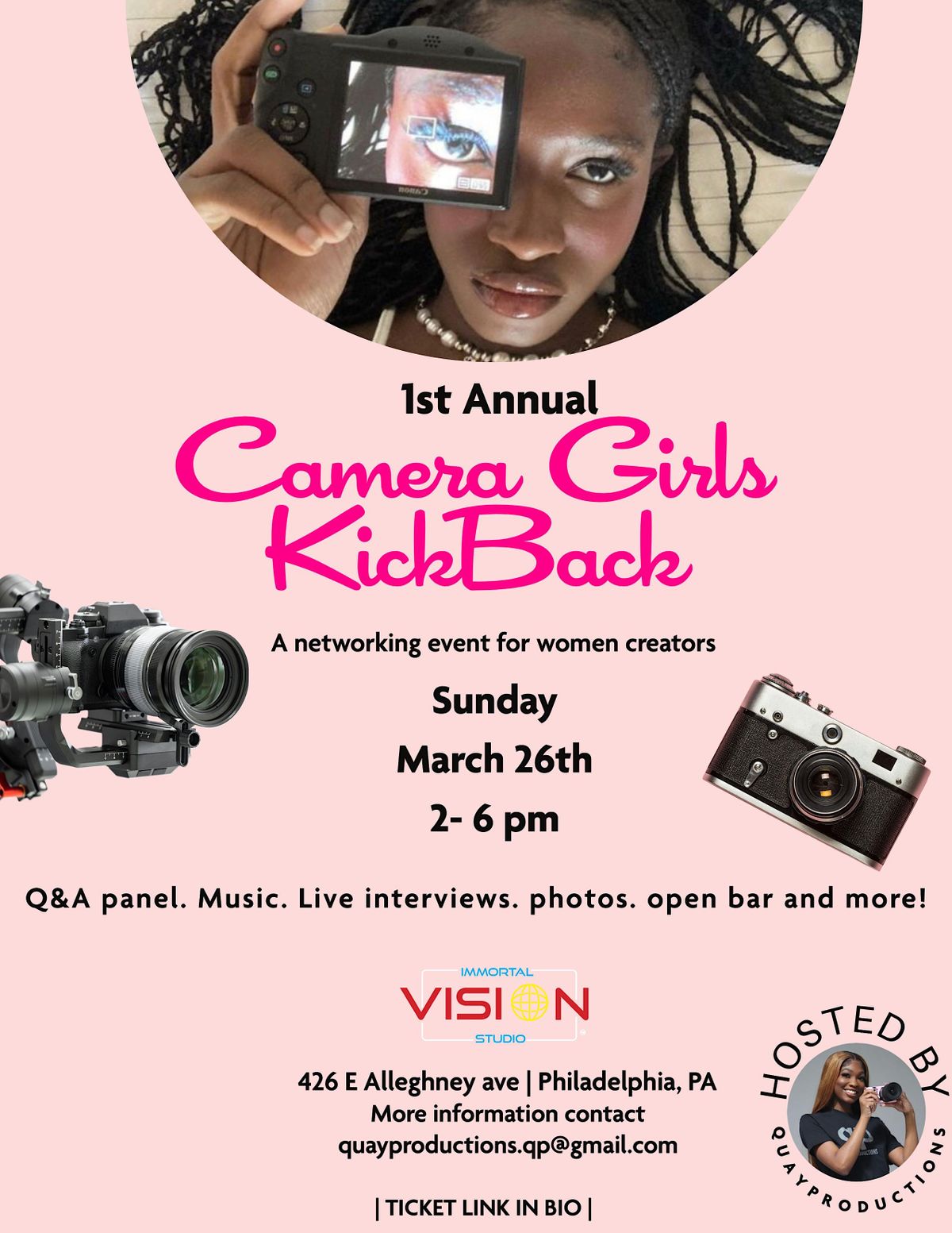 Camera Girls Kickback, Immortal Vision Studio, Philadelphia, 26 March ...