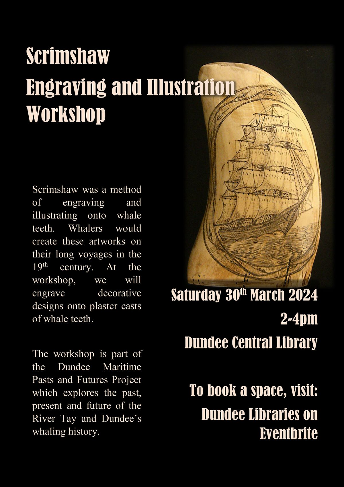 Scrimshaw Engraving and Illustration Workshop, Central Library, Dundee ...