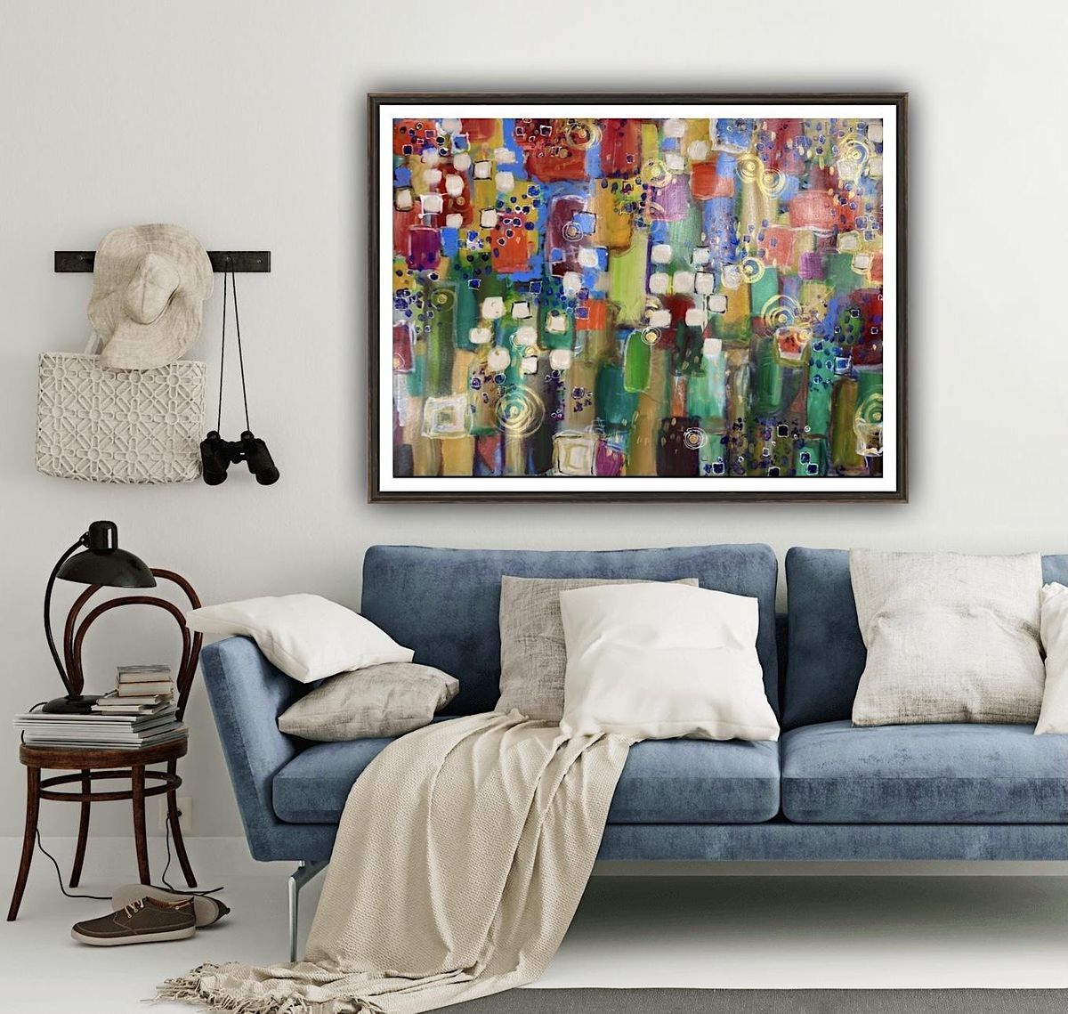 Abstract Acrylic Painting Class - Abstract Flowers on Canvas, 674 ...