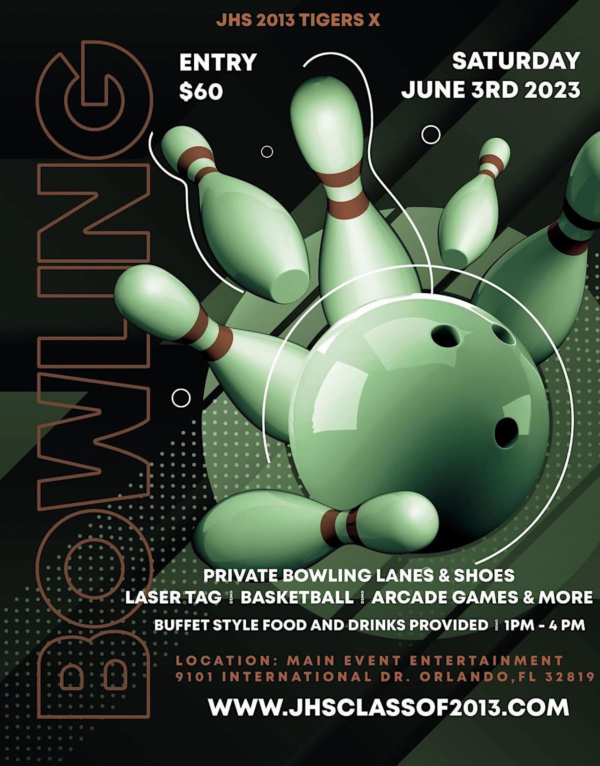 JUNGLE PLAY: TIGERS, BOWLING LANES, & GAMES, Main Event Orlando, 3 June ...