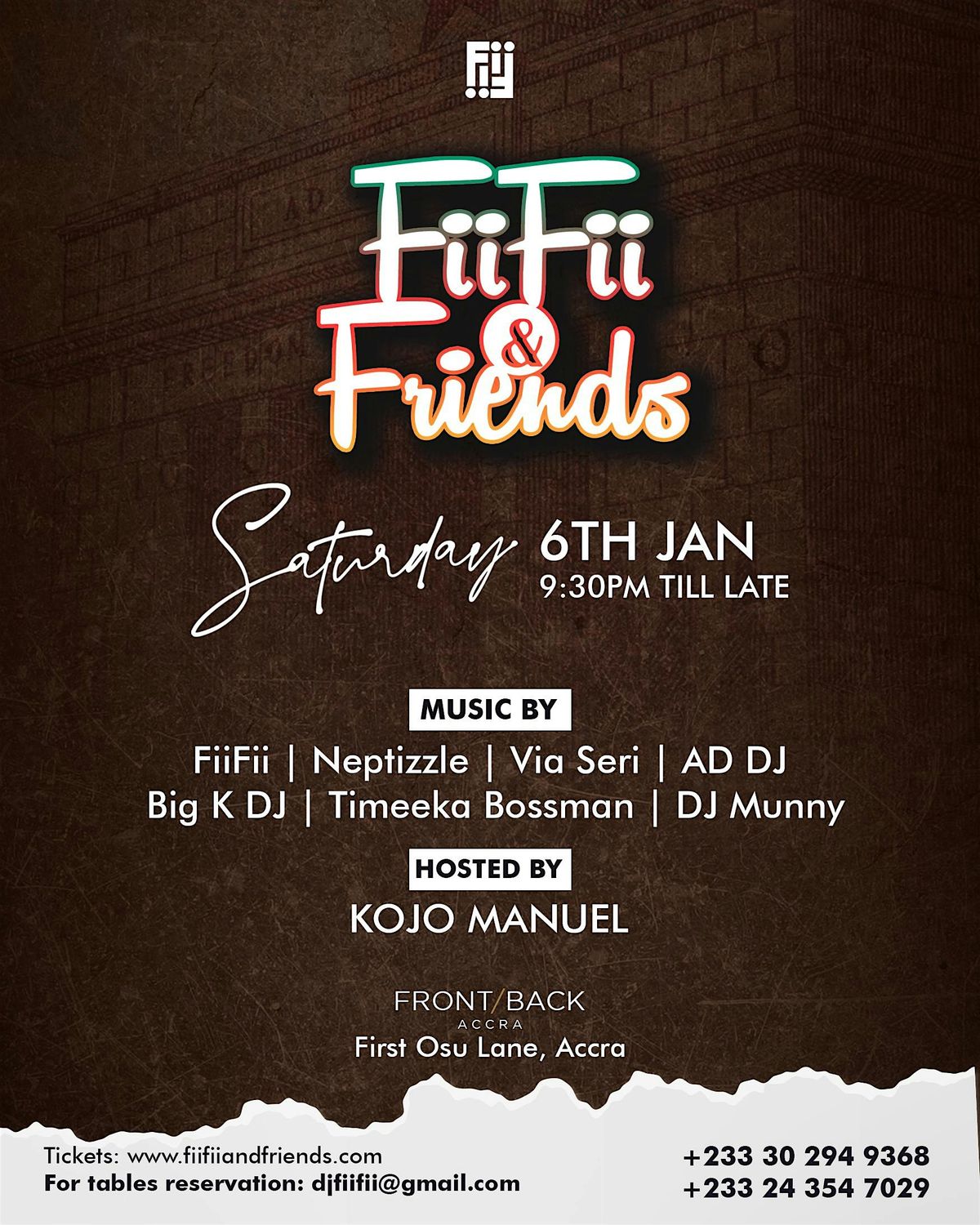 FiiFii & Friends :Ghana Easter Edition, Level Bar & Lounge, Accra, 4 ...
