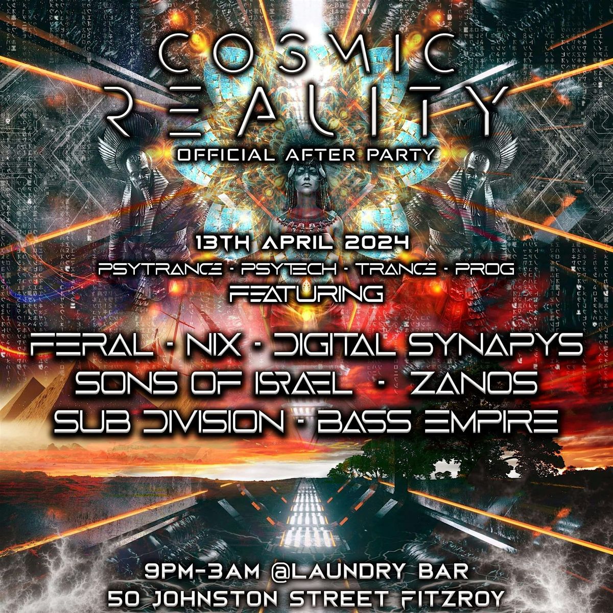 Cosmic Reality Afterparty, Laundry Bar, Fitzroy, 13 April to 14 April ...