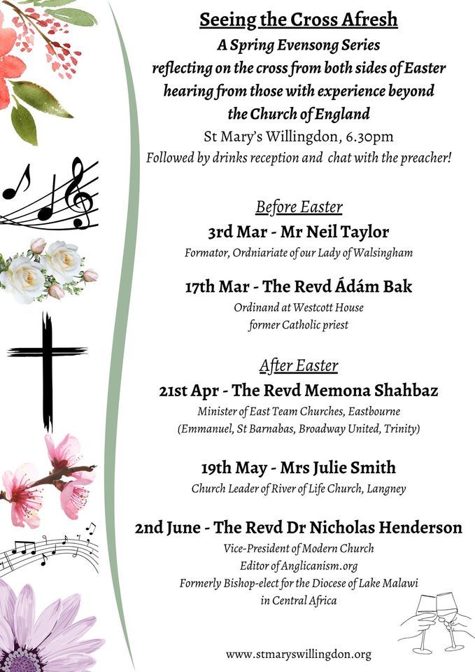 Evensong with Guest Preacher - Seeing the Cross Afresh Series @ St ...