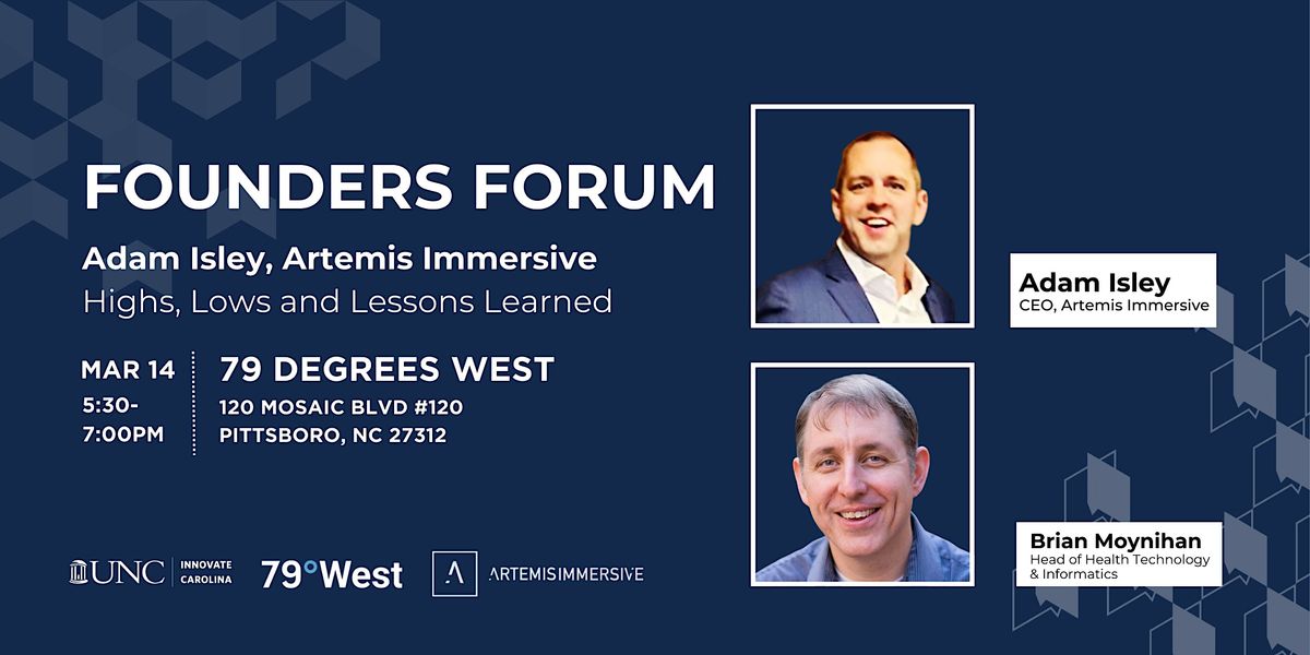 Founders Forum: Adam Isley, Artemis Immersive, 79 Degrees West ...