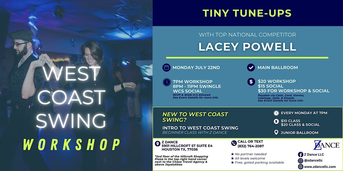Lacy Powell- Intermediate West Coast Swing Workshop, Z Dance LLC ...