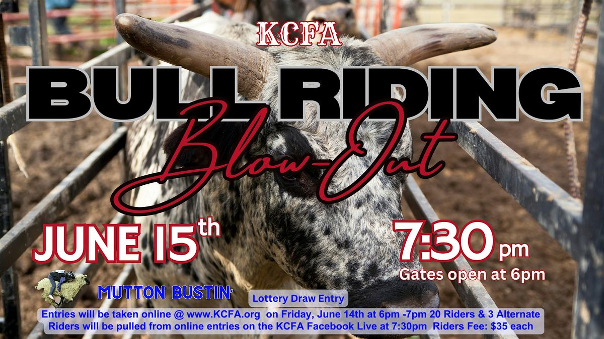KCFA Bull Riding Blow-Out, Kendall County Fair Association (Kendall ...