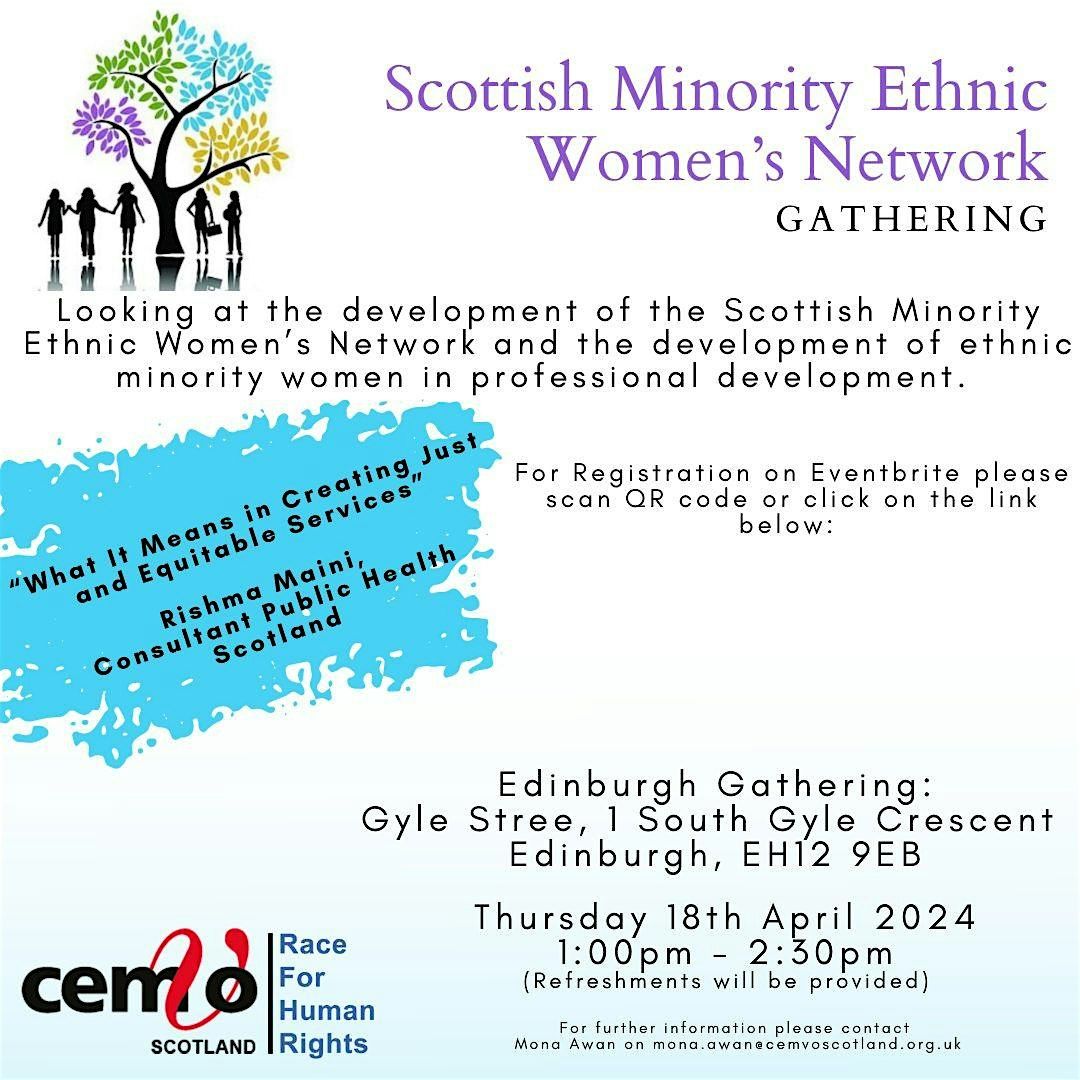 Scottish Minority Ethnic Women Network Gathering, Gyle Square, Edinburgh, 18 April 2024 | AllEvents