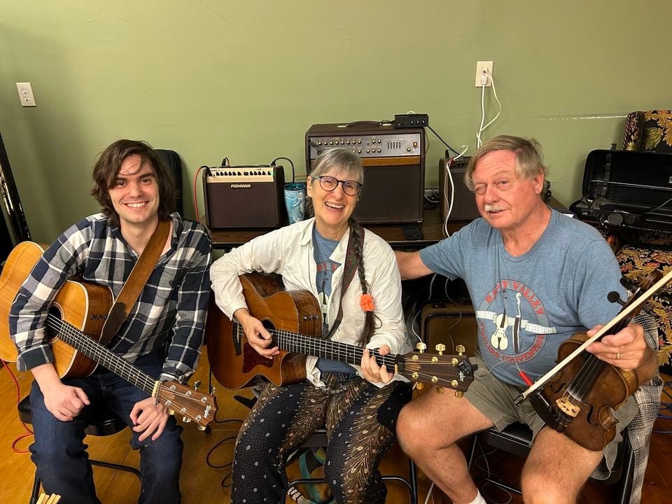Steve and Donna Bing with Tristan Young at EQ Heights Coffeehouse 6:30 ...