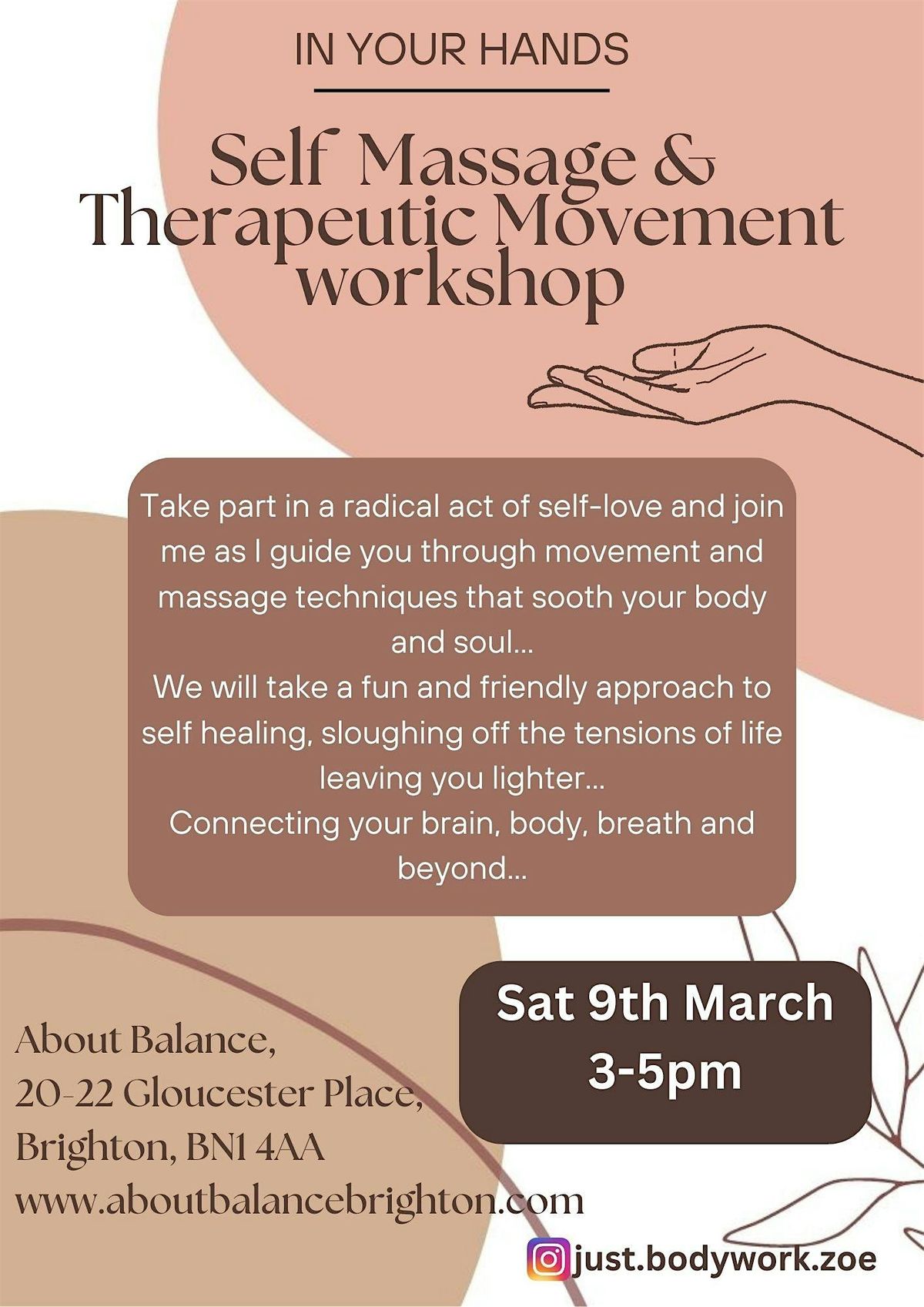 Therapeutic Movement & Self-Massage Workshop, About Balance, Brighton ...