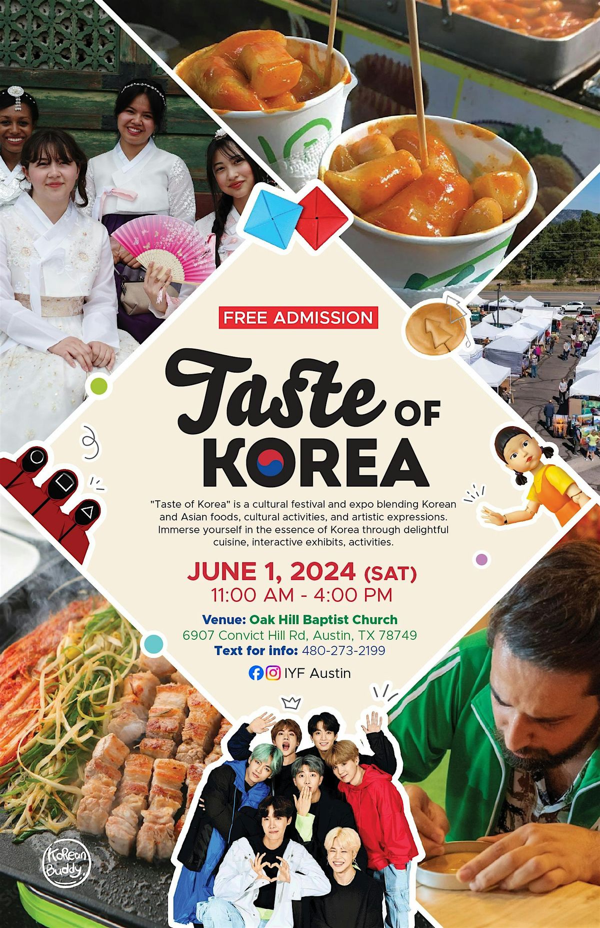 2024 Taste of Korea in Austin, Oak Hill Baptist Church, Austin, 1 June ...