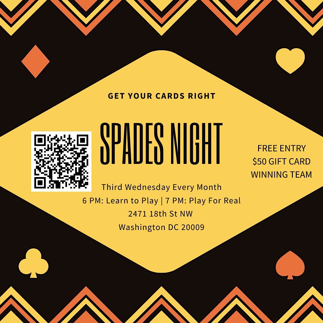Spades Night, Tight Five Pub, Washington, 22 February to 18 December ...